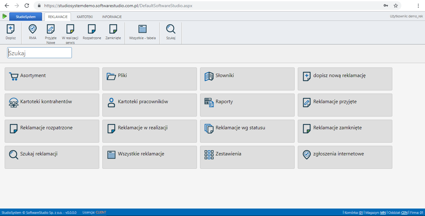 Oprogramowanie reklamacyjne dla sklepów internetowych